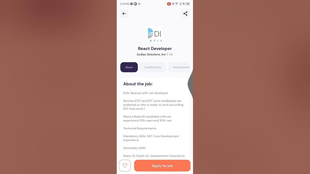React native Jobs app video - YouTube