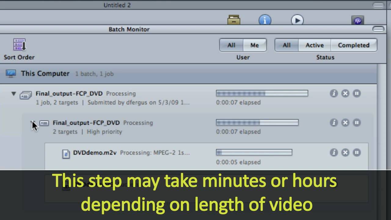 Export Final Cut Pro to DVD Studio Pro - YouTube
