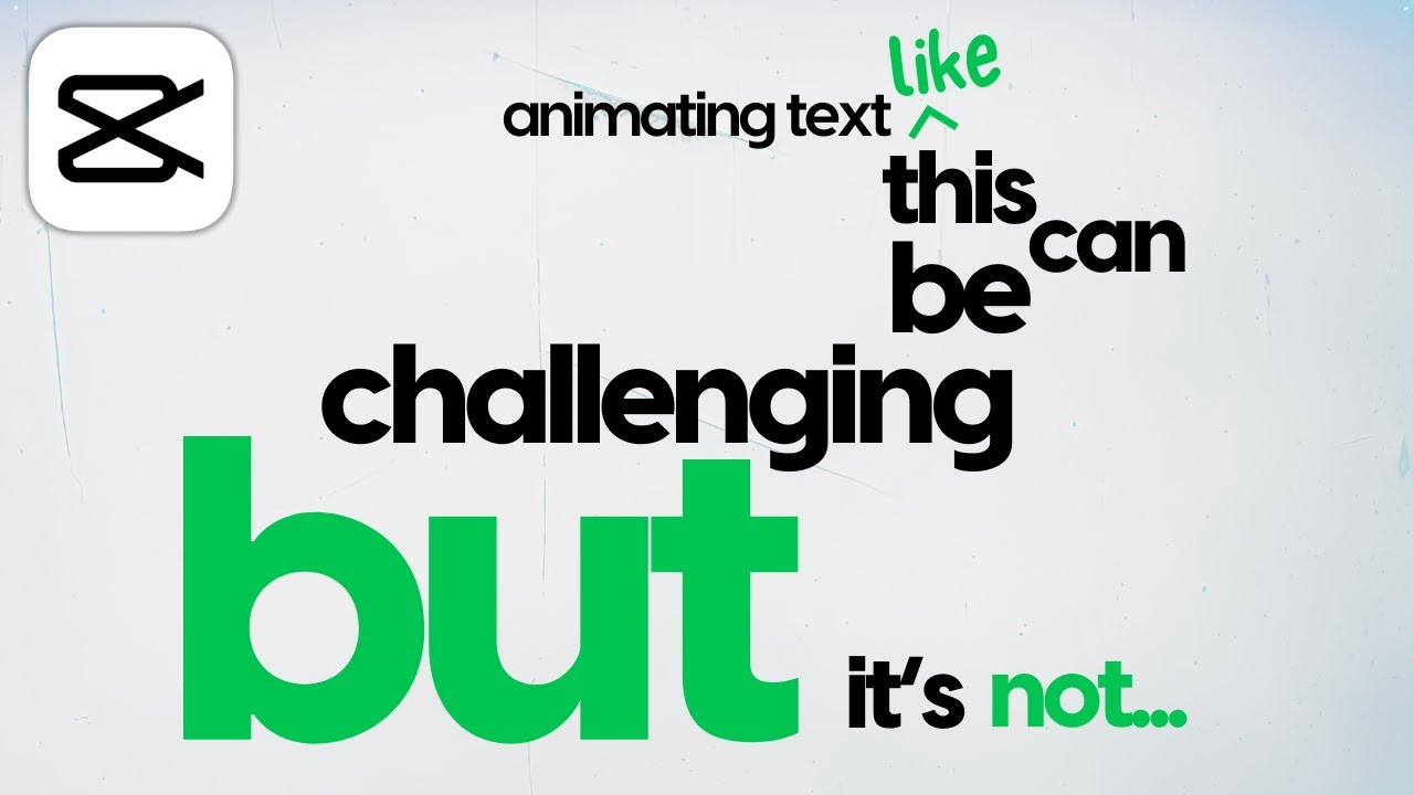 Typography Motion Graphics Animation in CapCut - CapCut Tutorial - YouTube