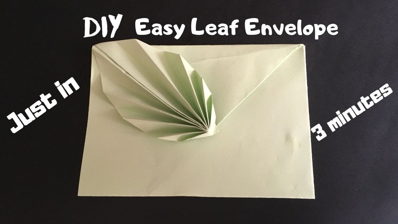 How to make a DIY Leaf Envelope (easily) - YouTube