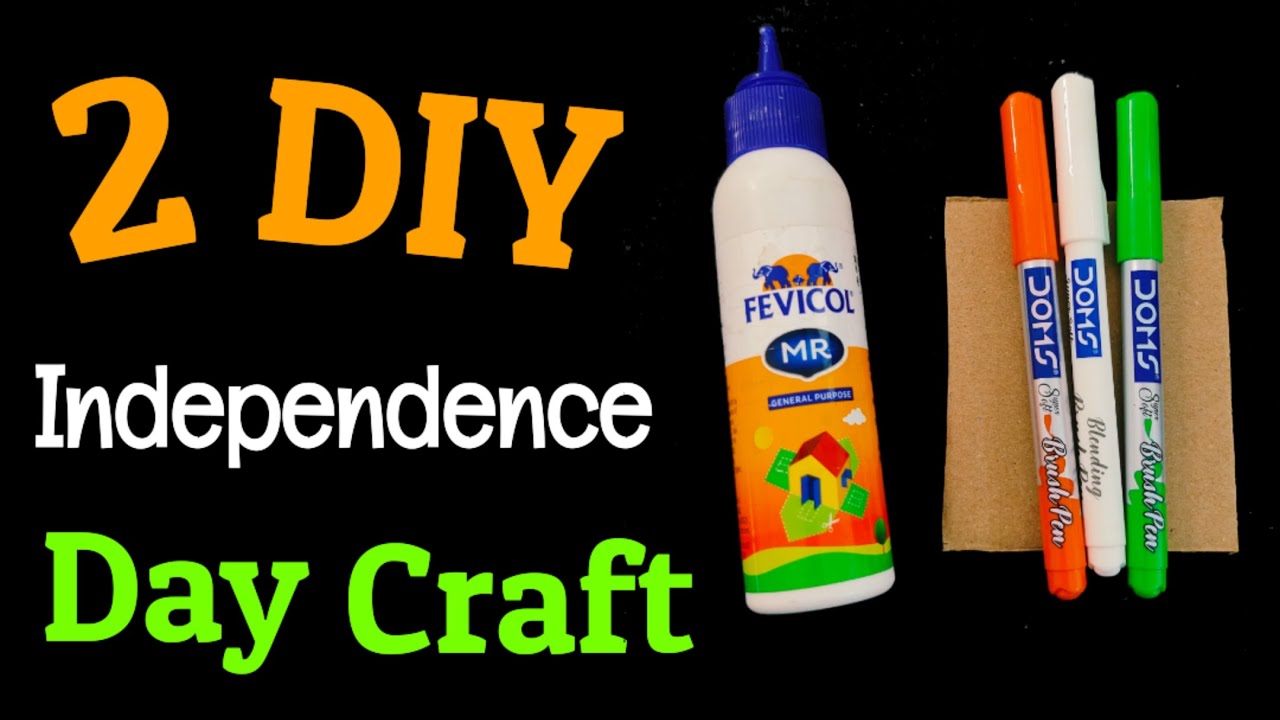 2 Easy Independence Day Craft Ideas ️🇮🇳 Tricolour Wall Hanging ...