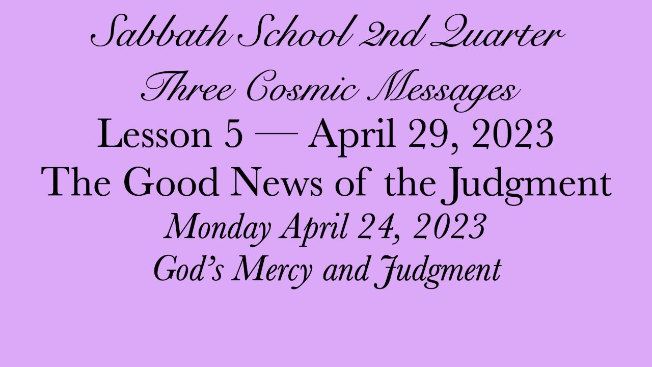 The Good News of the Judgment — God's Mercy and Judgment - YouTube