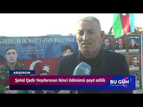 31 10 2022 DTV Abşeronda şəhid Qadir Heydərovun ikinci il dönümü qeyd edilib