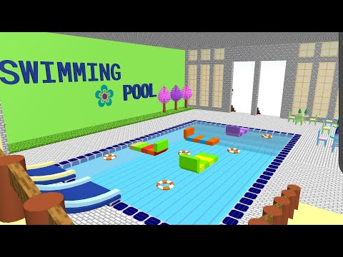 How to Design Swimming Pool in Draw Bricks Game for kids ideas - YouTube