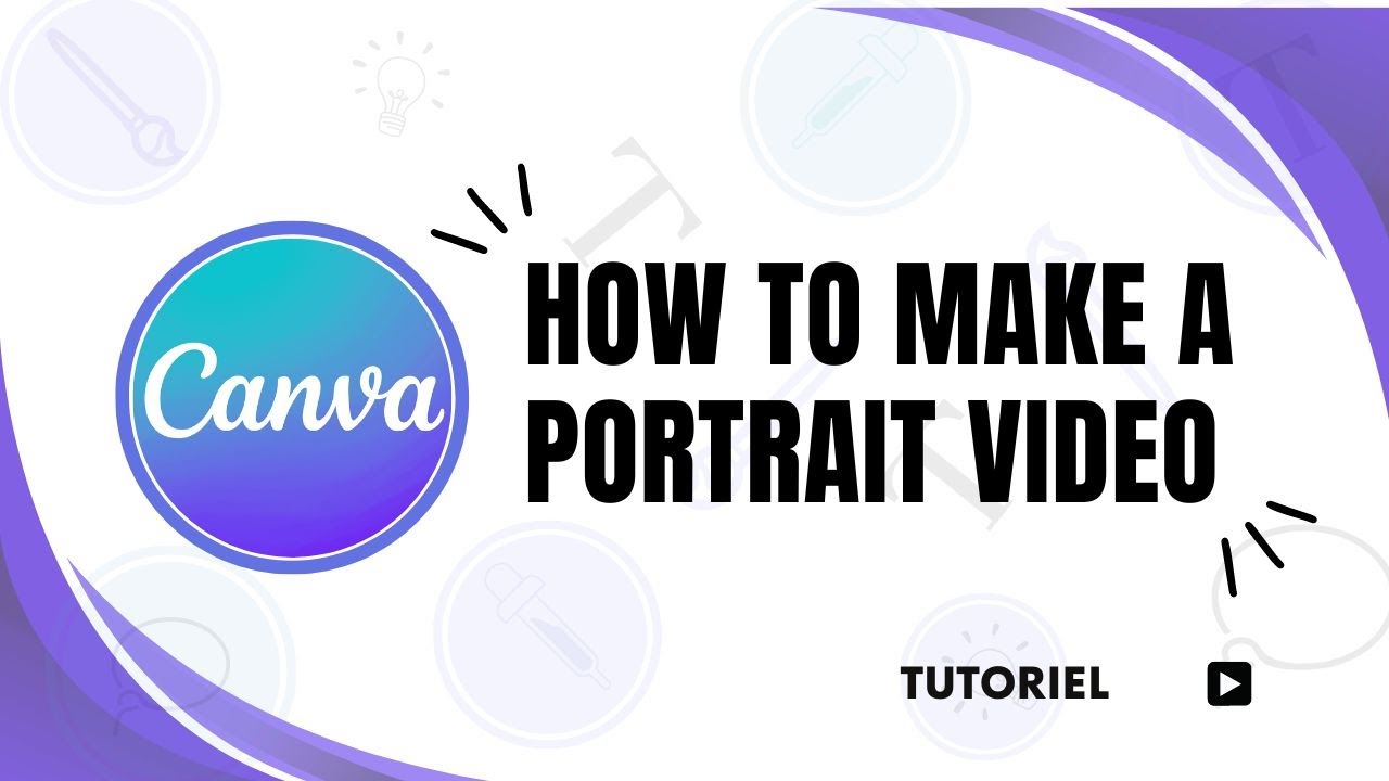 How to make a portrait video in Canva - YouTube