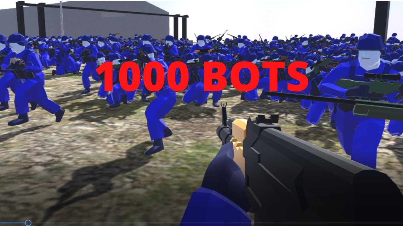 1000 Bots In RavenField - YouTube