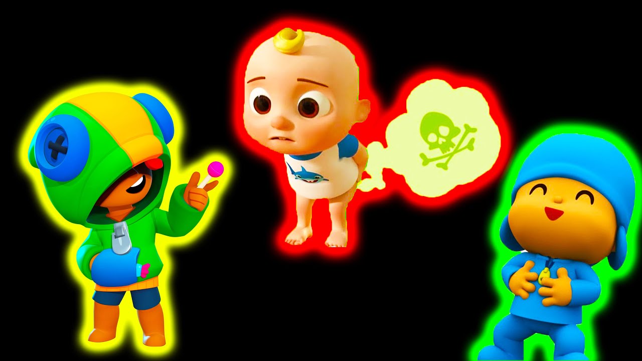 6 Pocoyo Laughing and Cocomelon Hurry to toilet Sound Variations in 36 ...