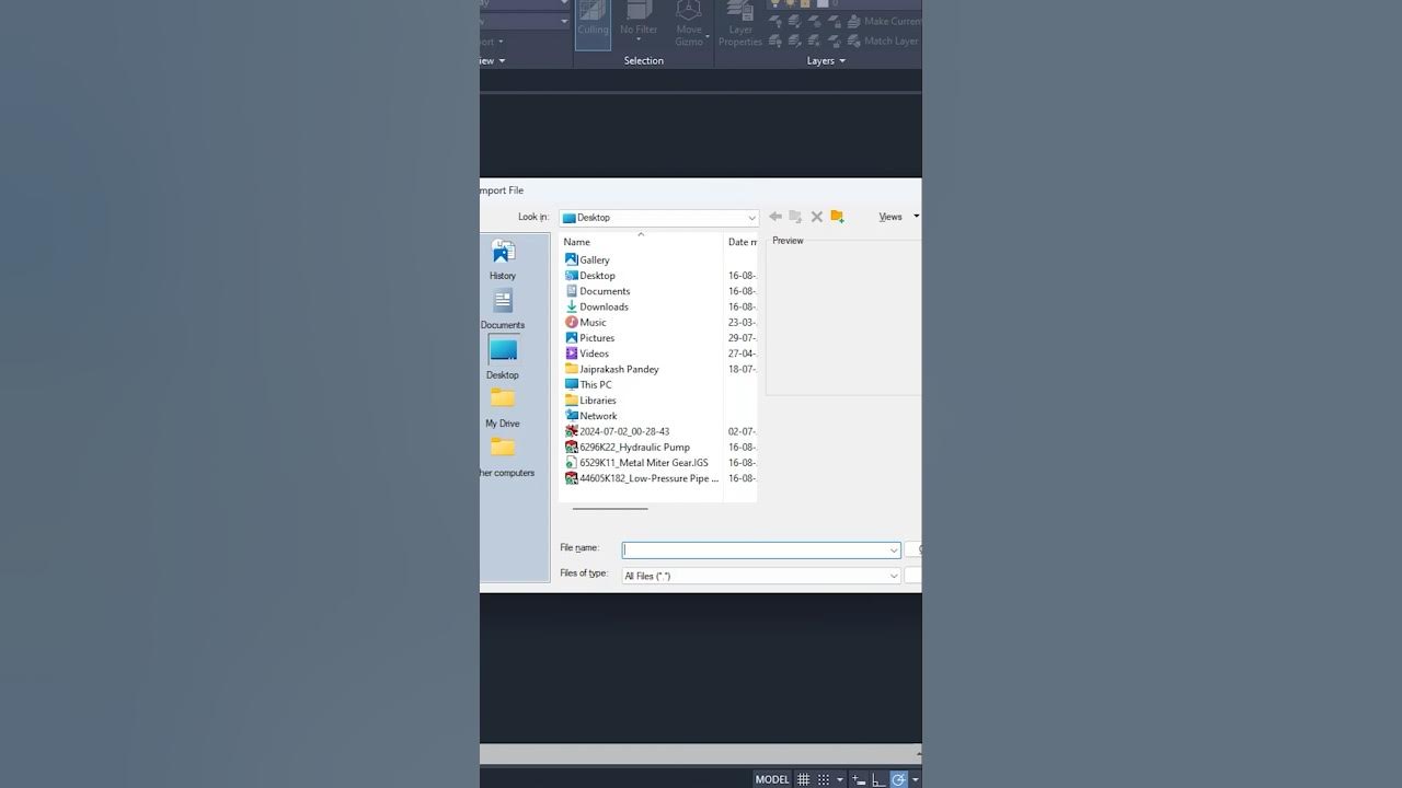 Import STEP and IGES files into AutoCAD - YouTube