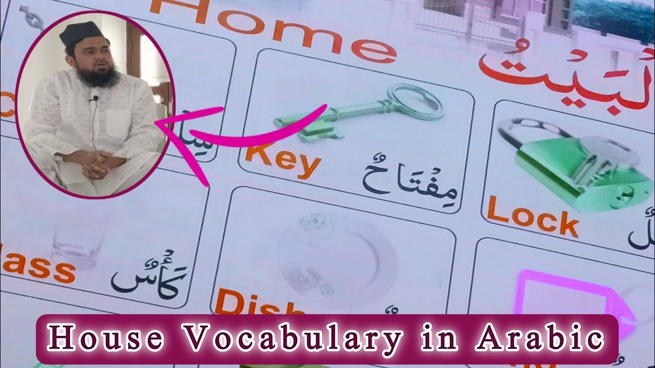 House 🏠 Vocabulary arabic | Arabic words around the house | Ghar ki ...