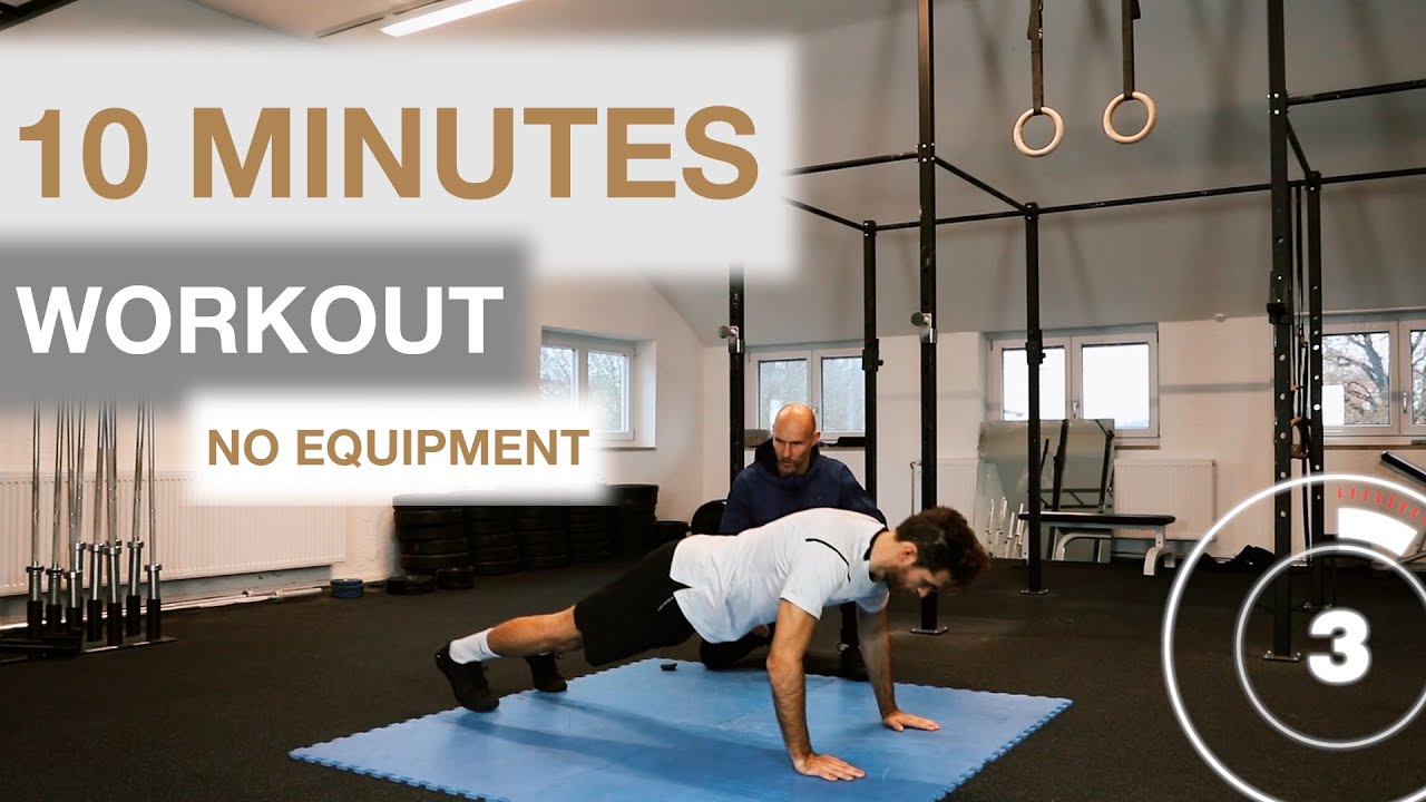 10 Minutes Workout HIT with a professional trainer // no equipment ...