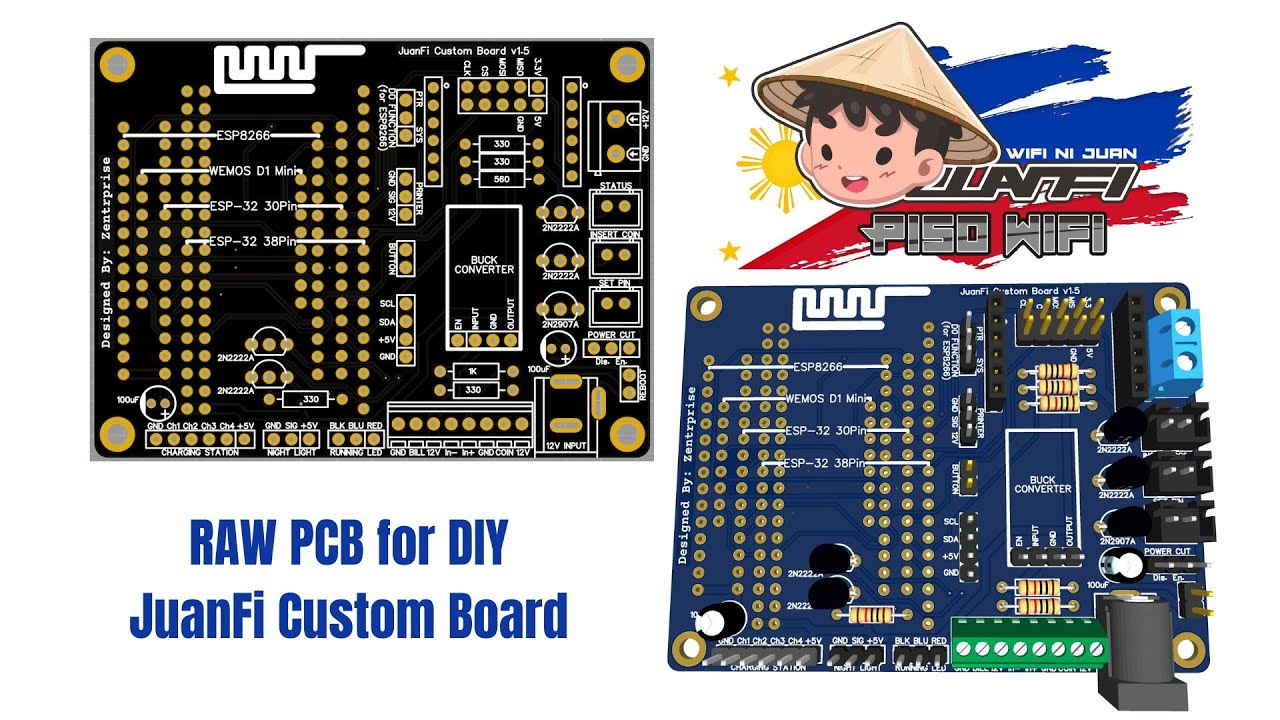 JuanFi Raw PCB Walktrough - YouTube