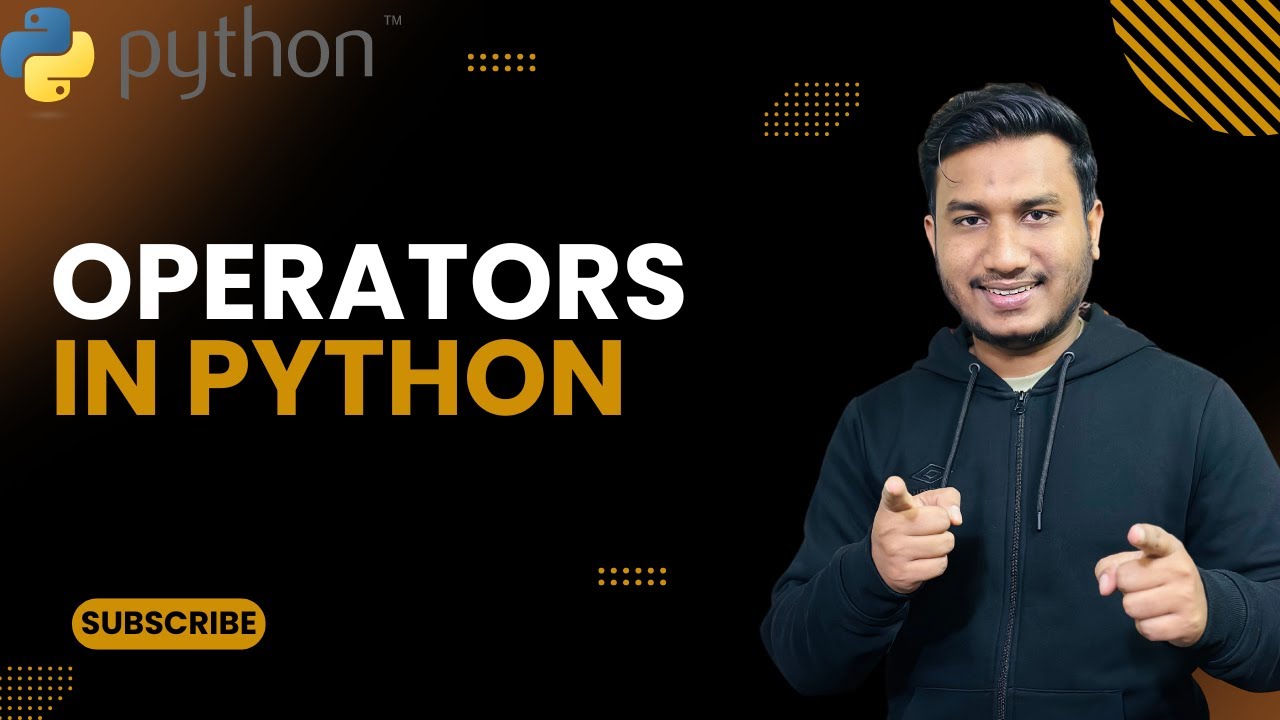 Operators In Python The Complete Python Course Python Tutorial 9565