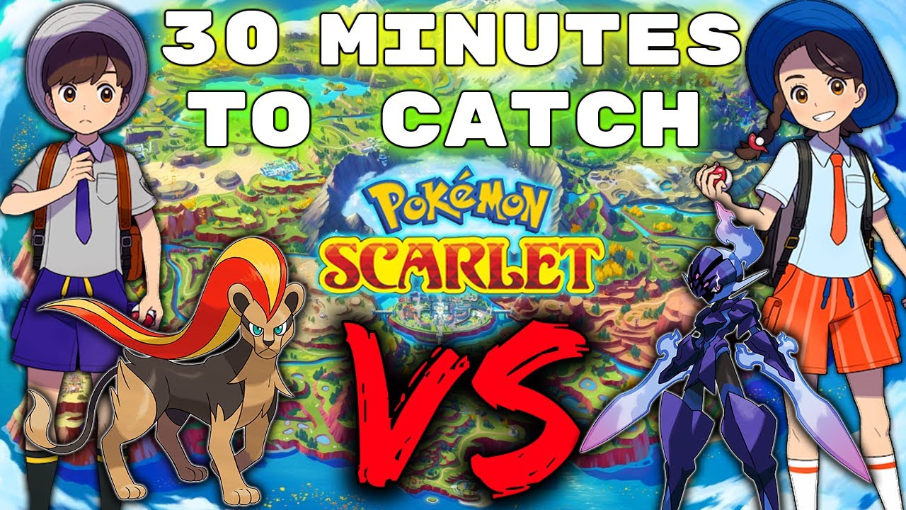 30 minutes to catch Pokemon in Scarlet and Violet. Then we FIGHT! - YouTube