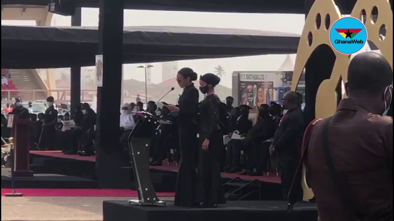 Amina Rawlings breaks down during emotional tribute to father - YouTube