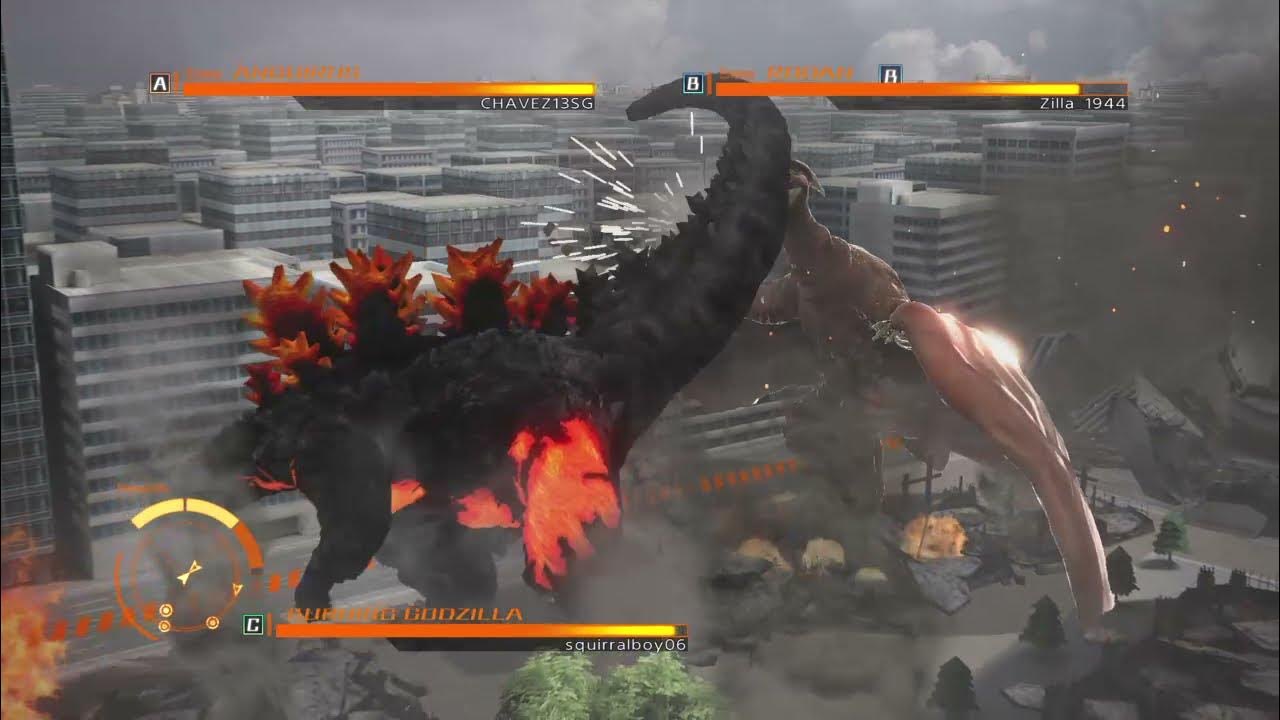 GODZILLA PS4 - Burning Godzilla vs Anguirus vs Rodan - YouTube