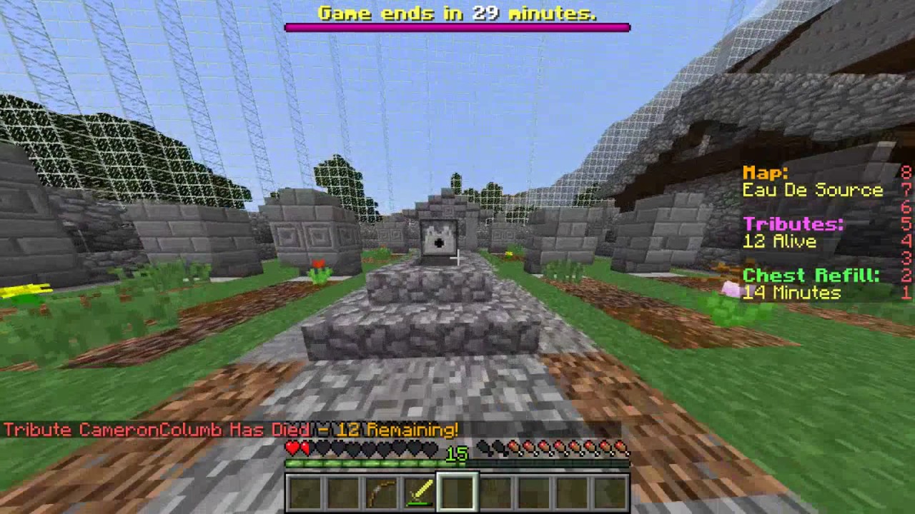 Minecraft Survival Games: 2 chunk challenge - YouTube