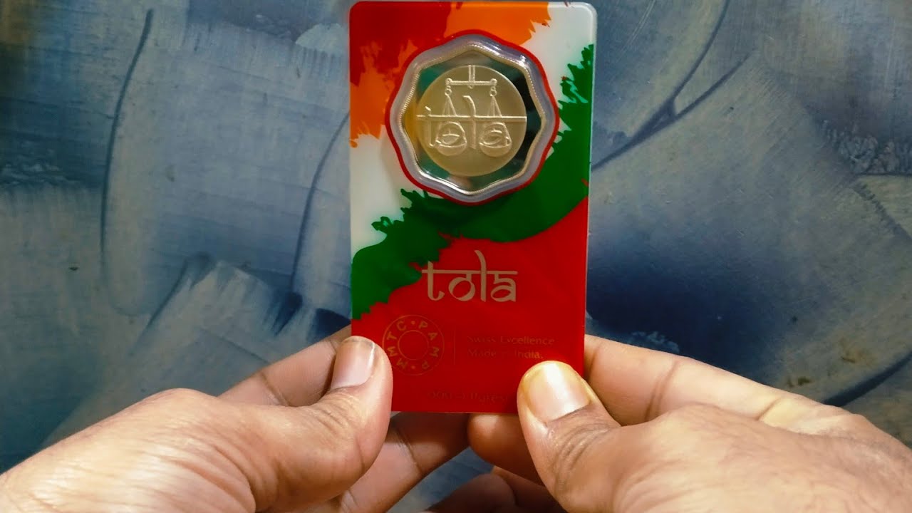 1 TOLA 24 K MMTC-PAMP SILVER COIN - YouTube