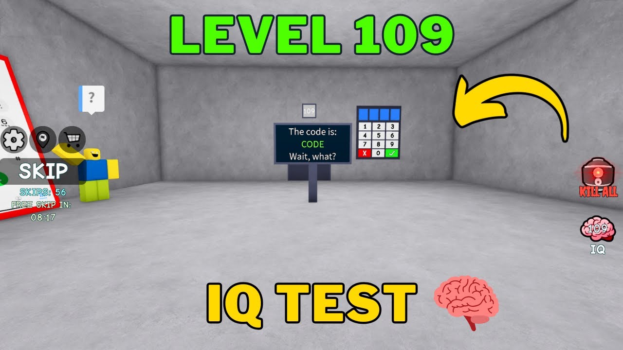 How To Solve Roblox IQ Test Level 109 | IQ Test 🧠 Guide - YouTube