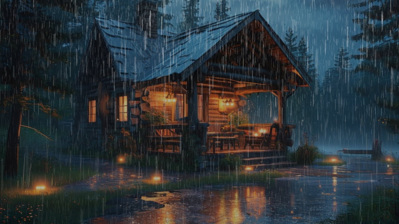 ASMR Cozy Cabin Rain Sounds – Drift into Peaceful Sleep - YouTube