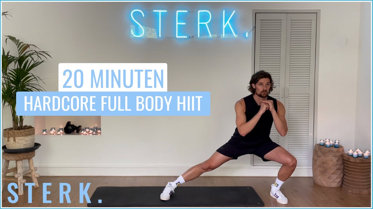 20 MINUTEN HARDCORE FULL BODY HIIT WORKOUT | STERK met Wout - YouTube