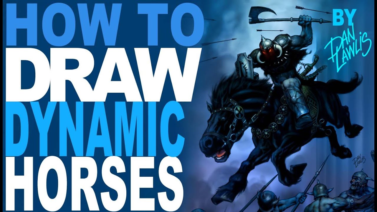 How To Draw Dynamic Horses By Dan Lawlis - YouTube