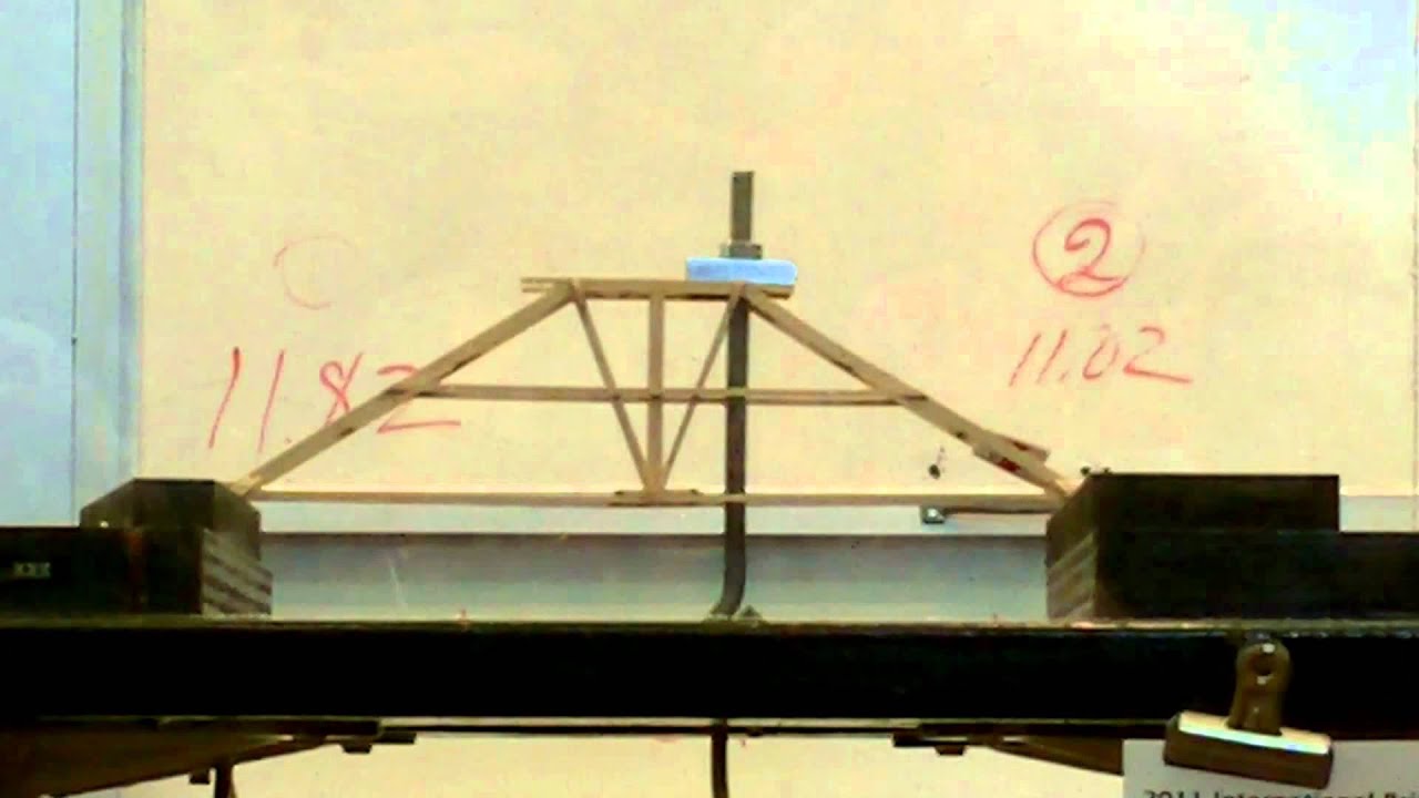 2011 International Bridge Building Contest 4th place bridge (15 grams ...