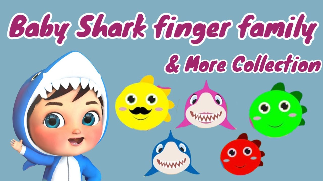 Baby shark Sing & Song Finger Family | Top 5 Shark Finger Family ...