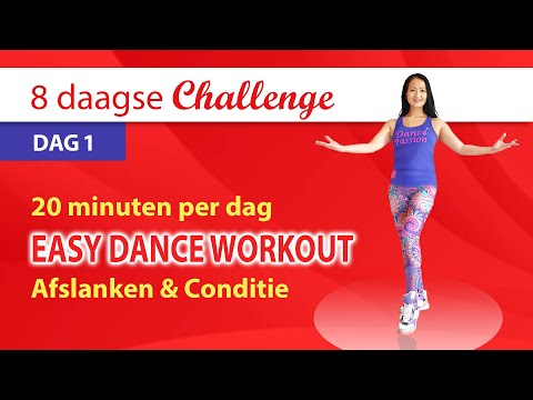 Dag 1 💥𝟴 𝗗𝗔𝗔𝗚𝗦𝗘 𝗖𝗛𝗔𝗟𝗟𝗘𝗡𝗚𝗘💥 Easy Dance Workout voor Afslanken en Conditie