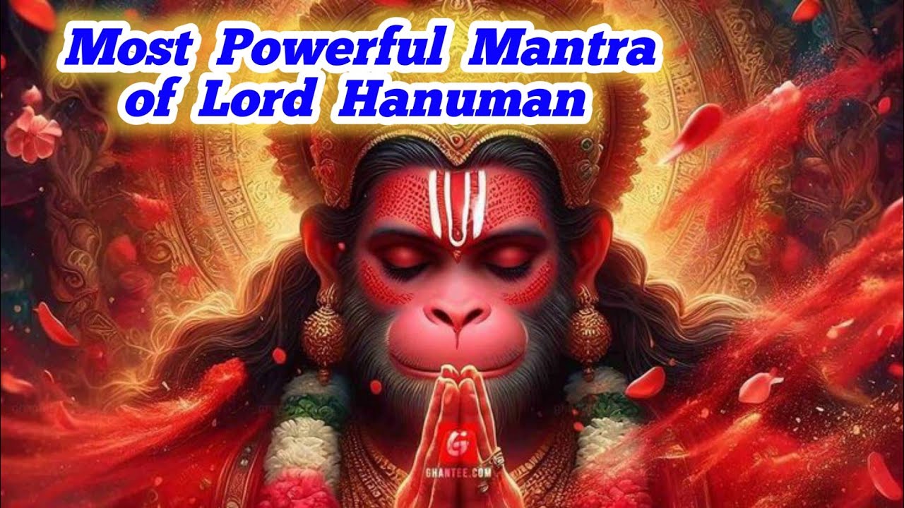 Most Powerful Mantra of Lord Hanuman Hanuman mantra for positive energy ...
