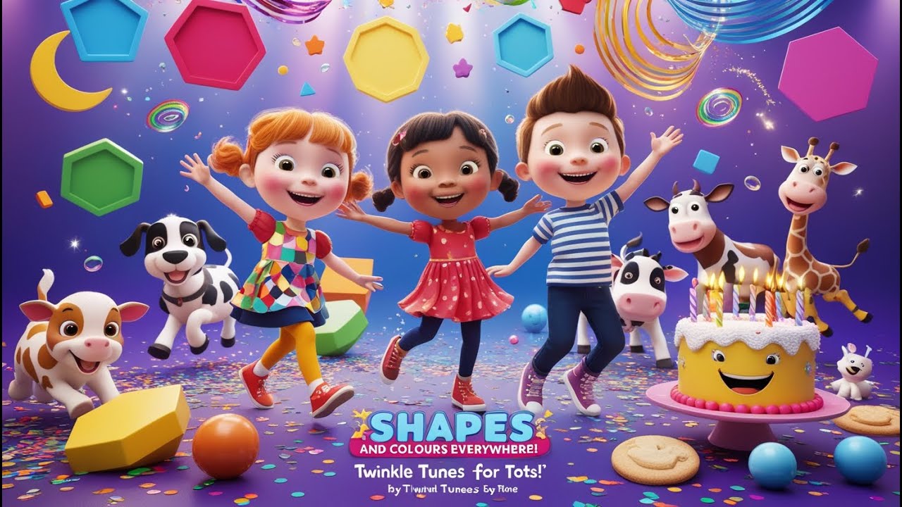 Shapes And Colors Everywhere! | Kids Educational Rhyme Song | Twinkle ...