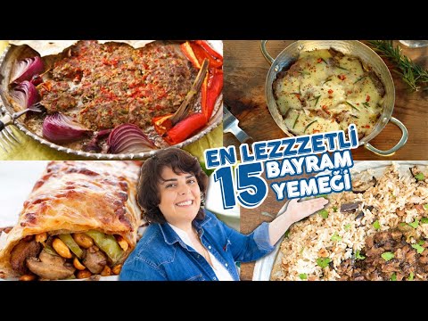 EN GÜZEL 15 BAYRAM YEMEĞİ 😋 Sunum Sofrası İpuçları🗝️Muhteşem Tepsi Kebabı🥙Güllaçtan Börek ve Dahası