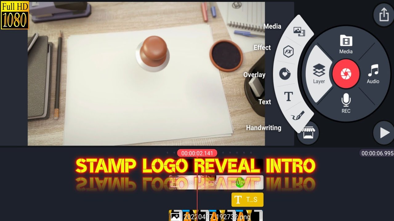 HOW TO MAKE STAMP LOGO REVEAL YOUTUBE INTRO IN ANDROID | INTRO MAKER ...