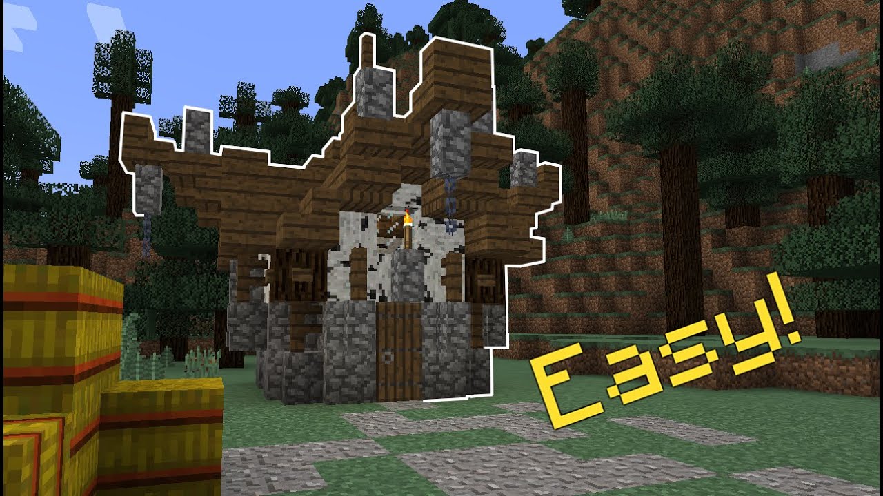 How to build a Minecraft medieval cottage - YouTube