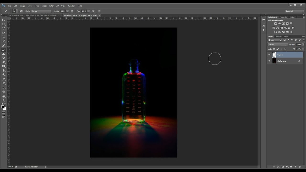 Creating multi colored lighting using RGB channels in Photoshop - YouTube