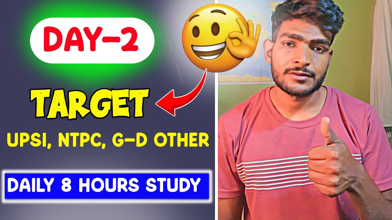 DAY-2 Target Series 🔥 || Daily 8 Hours Study Plan - YouTube