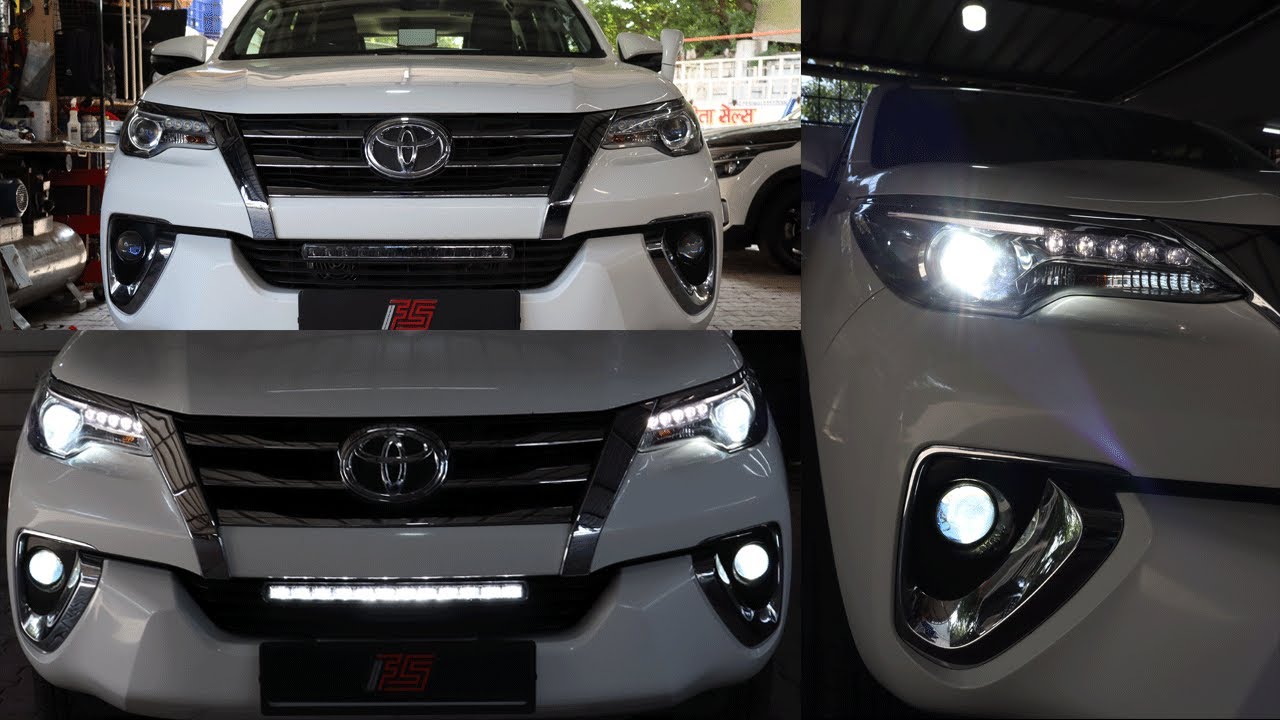 Fortuner 2018 Lights Upgraded || FilmShoppee - YouTube