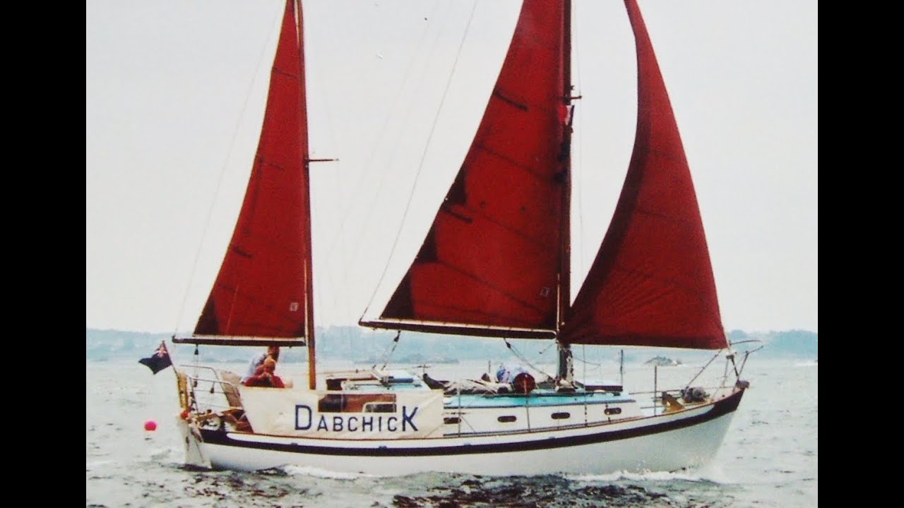 Classic Peter Duck ketch Dabchick in Paris and French rivers and canals ...