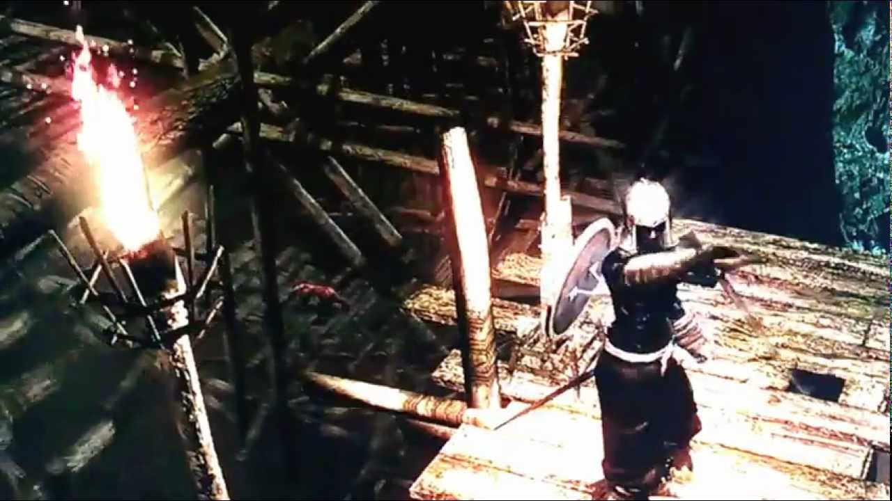 Dark Souls - flaming attack dog in running wheel - - YouTube