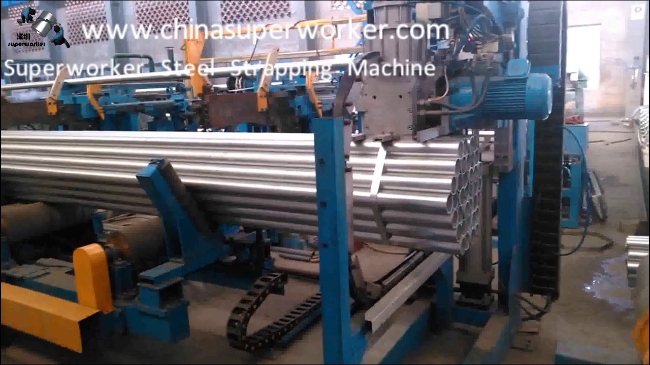 Steel Tube Strapping and Packing System - YouTube