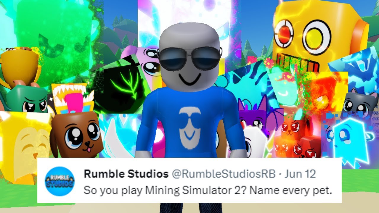 So you play Mining Simulator 2, Name EVERY pet. - YouTube