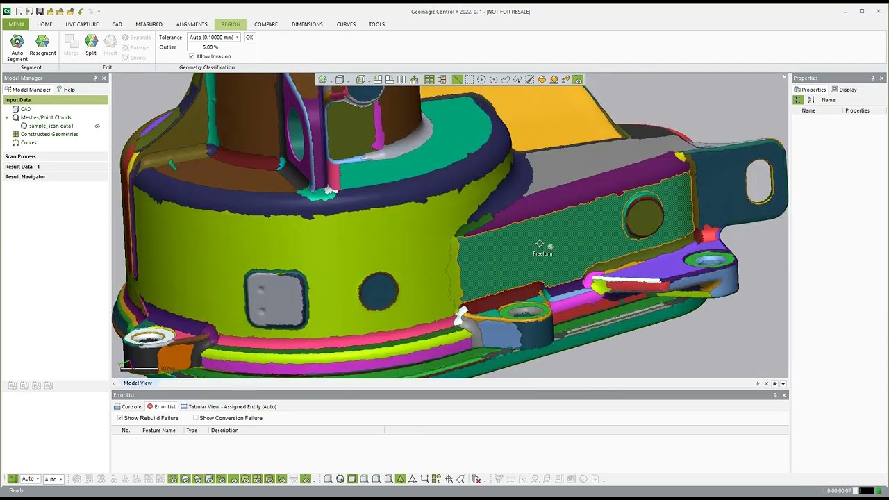 Geomagic Control X - Scan to Scan - Scan Only Workflow - YouTube