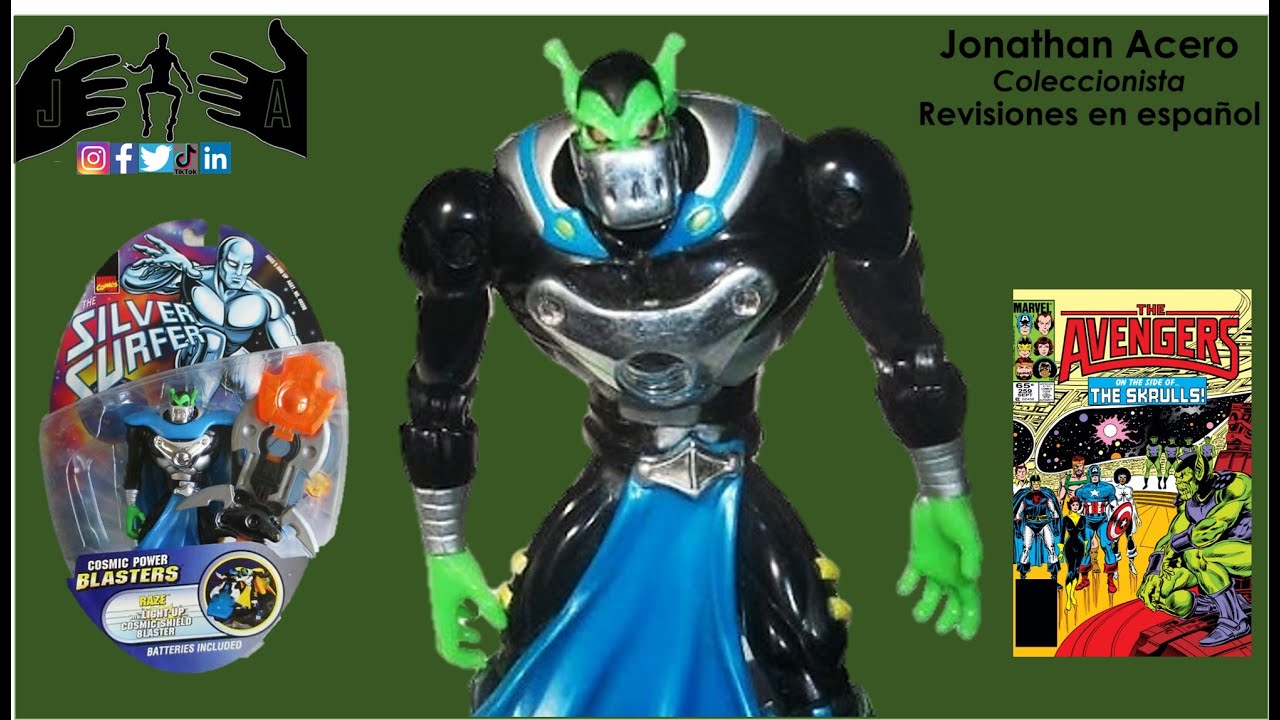 Raze Skrull Marvel Collector series Toy Biz Toy Review Jonathan Acero ...