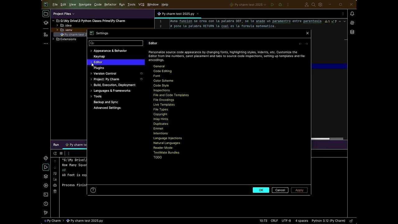How to "hide" path location in run Window in PyCharm - YouTube