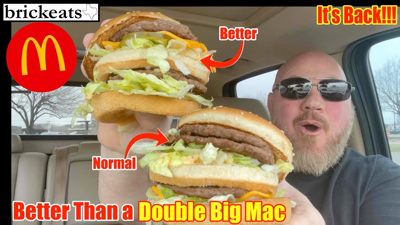 McDonalds *NEW* Better Than a Double Big Mac REVIEW - YouTube
