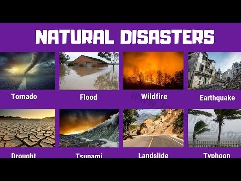Natural disasters Name for kids - learn Natural disasters name ...