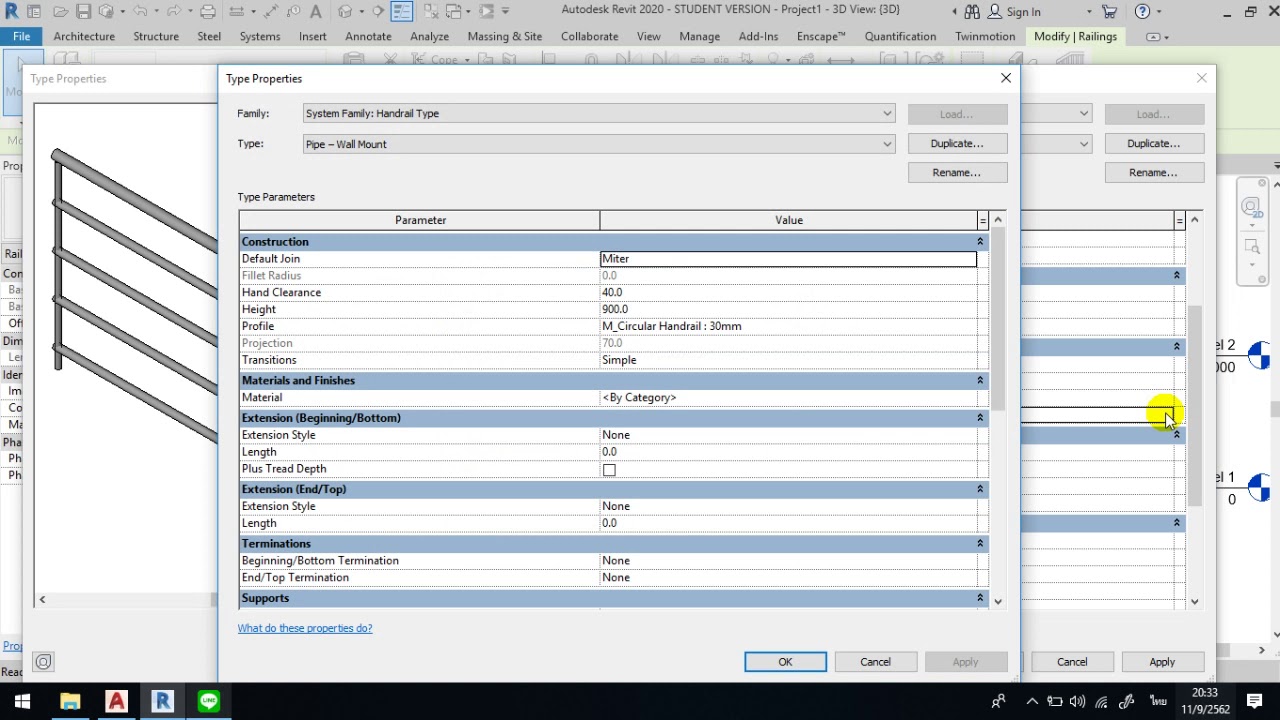 Revit coach Thailand : การเซตบันไดและราวจับ part1 - YouTube