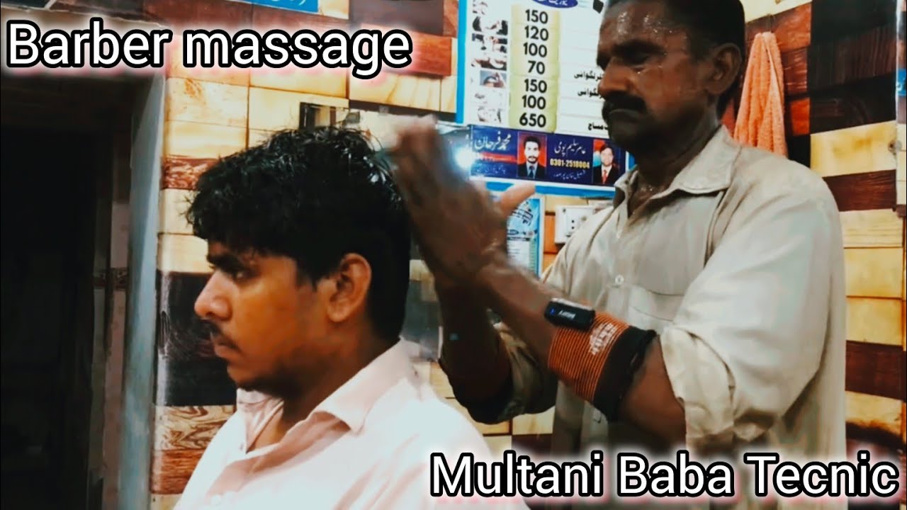 Head back Hand and oil massage with Multani Baba Tecnic Best ASMR Massager||ASMR Healthy ...