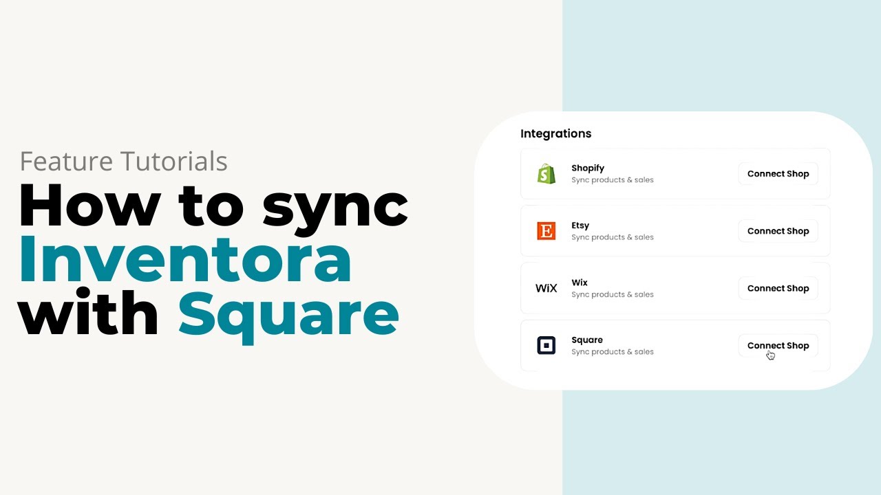 How to Sync Inventora with Square Shop | Inventora Tutorial - YouTube