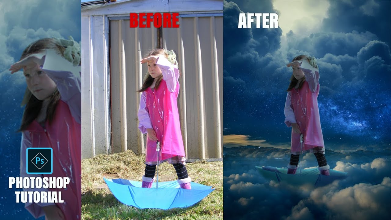 PHOTOSHOP TUTORIAL, DREAM PHOTO MANIPULATION - YouTube