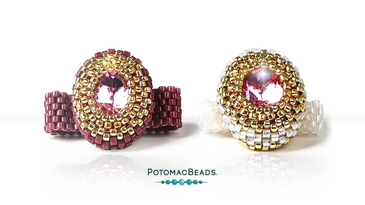 Eyelet Oval Ring Bezel - DIY Jewelry Making Tutorial by PotomacBeads ...